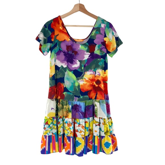 Jams World | Dresses | James World Honolulu Hattie Tiered Floral Beach ...